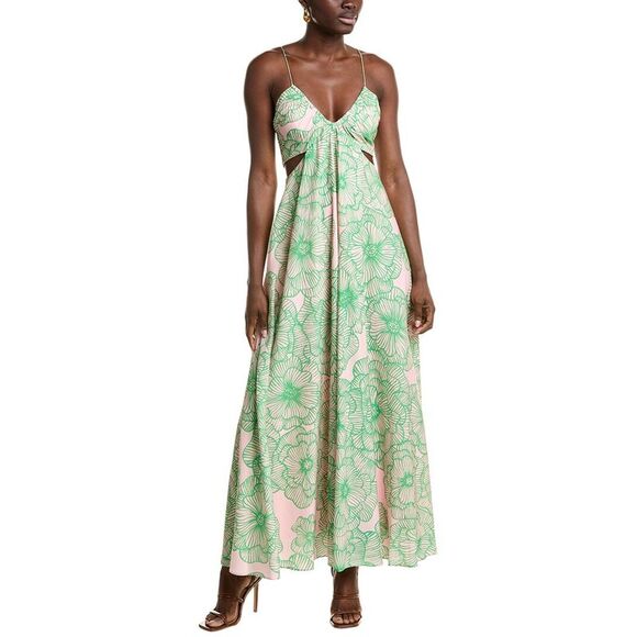 AMUR | Dresses | Amur Womens Cutout Maxi Dress Pink | Poshmark